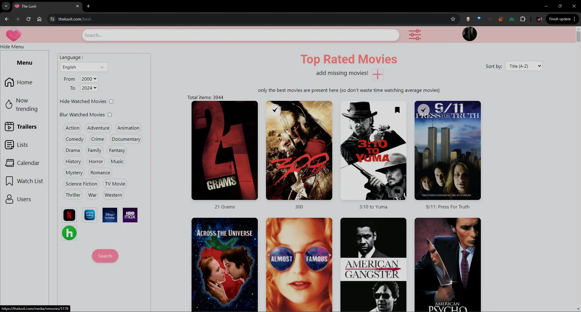 Discover the Best of the Best Movies
