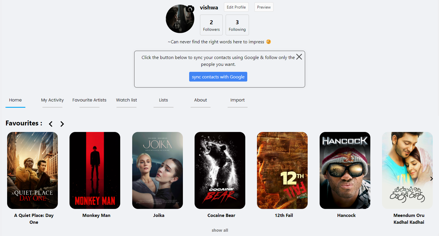 Movie Profile: Your Ultimate Movie Tracking Experience on TheLuvIt